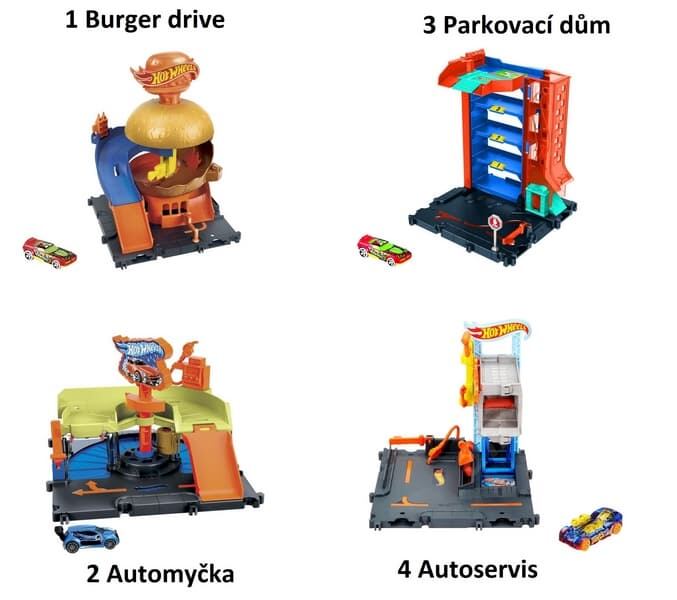 Hot Wheels City centrum města - Mrakyhraček.cz